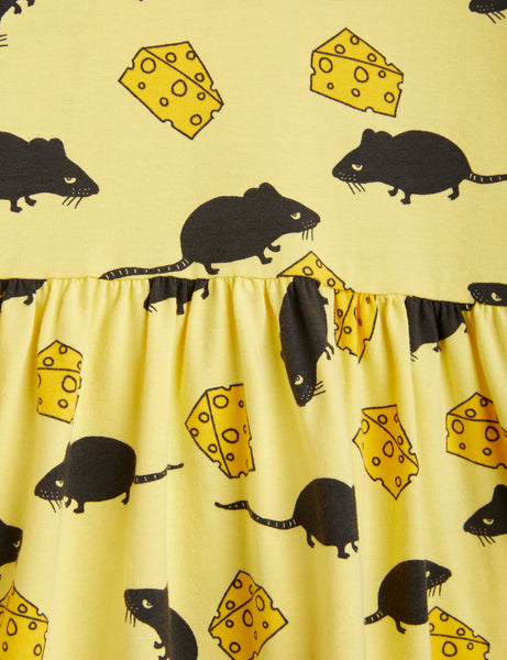 MOUSE LONG SLEEVE DRESS - MINI RODINI - LOUWOLF